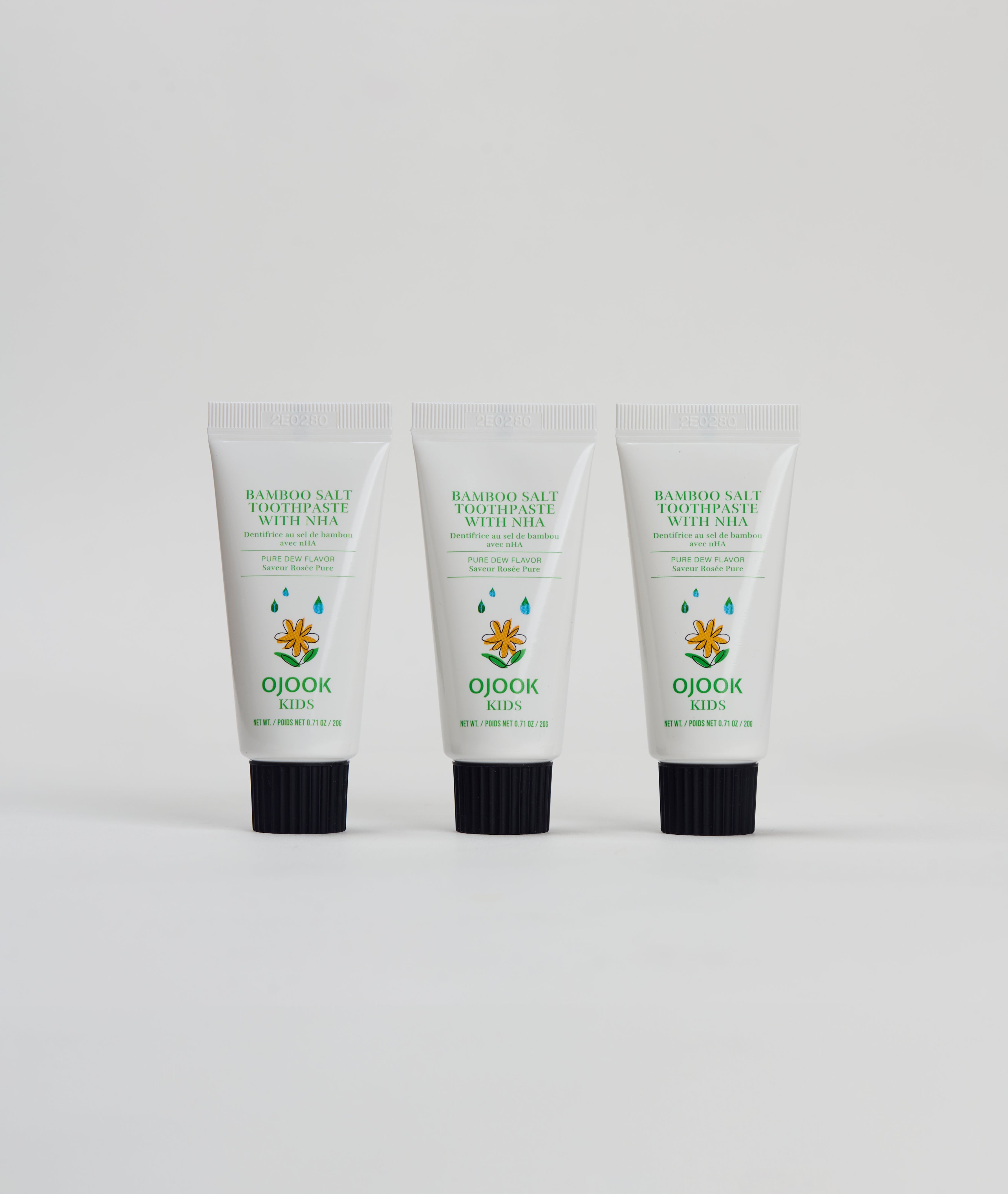 Kids Bamboo Salt Toothpaste - Pure Dew Mini Trio | OJOOK