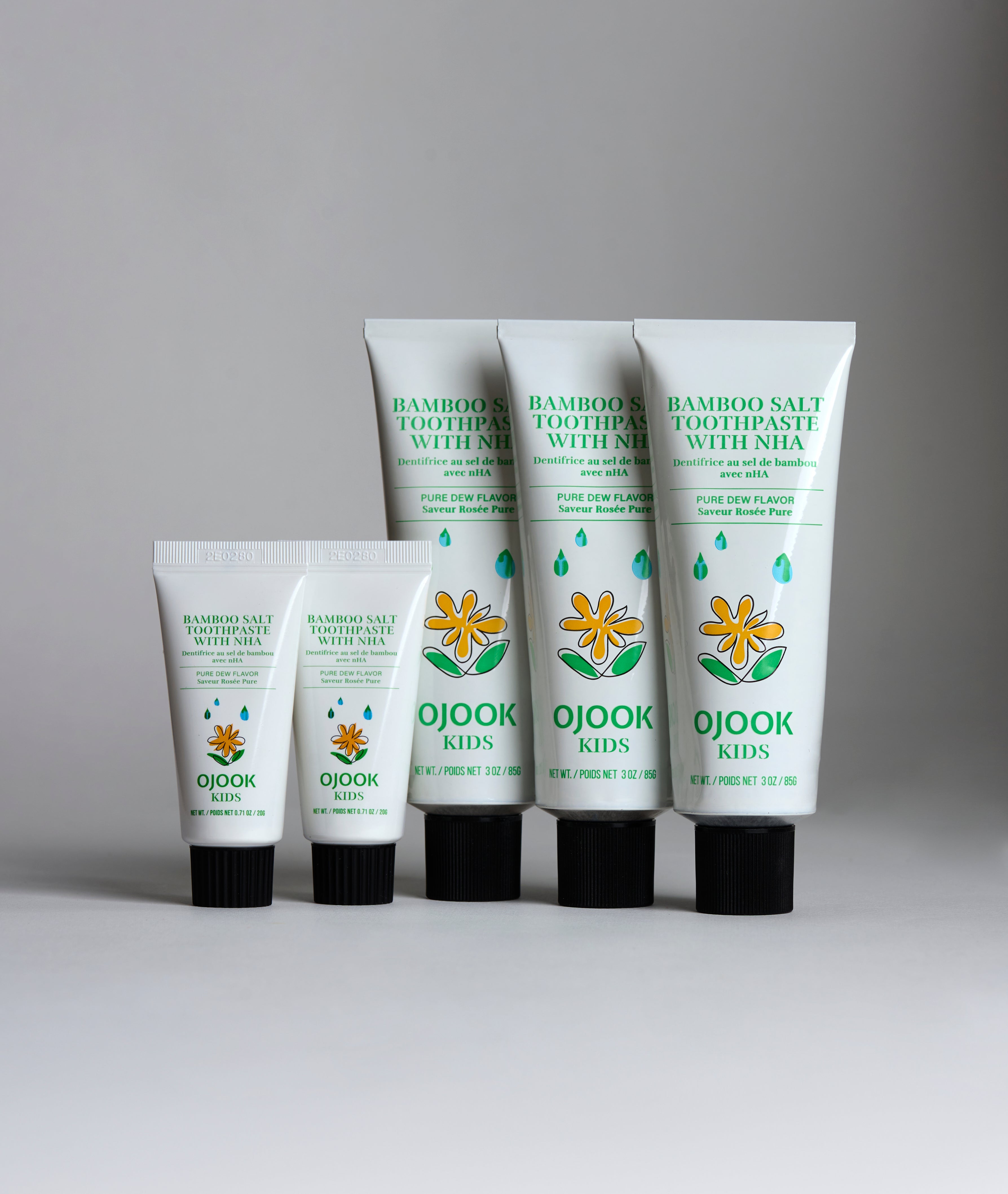 Kids Korean Bamboo Salt Toothpaste with nHA - Pure Dew | OJOOK